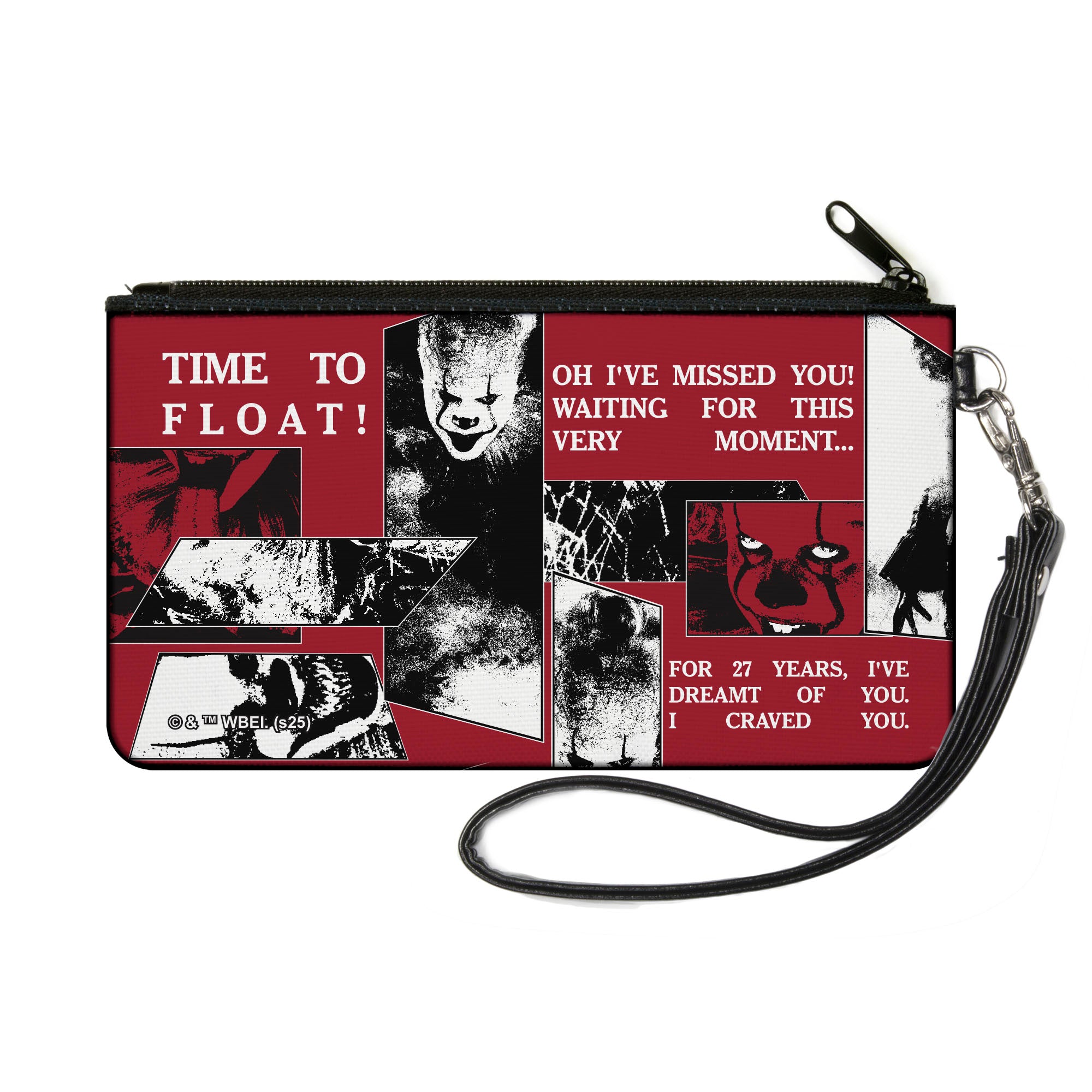 Canvas Zipper Wallet - SMALL - IT Pennywise Poses and Quotes Collage R ...