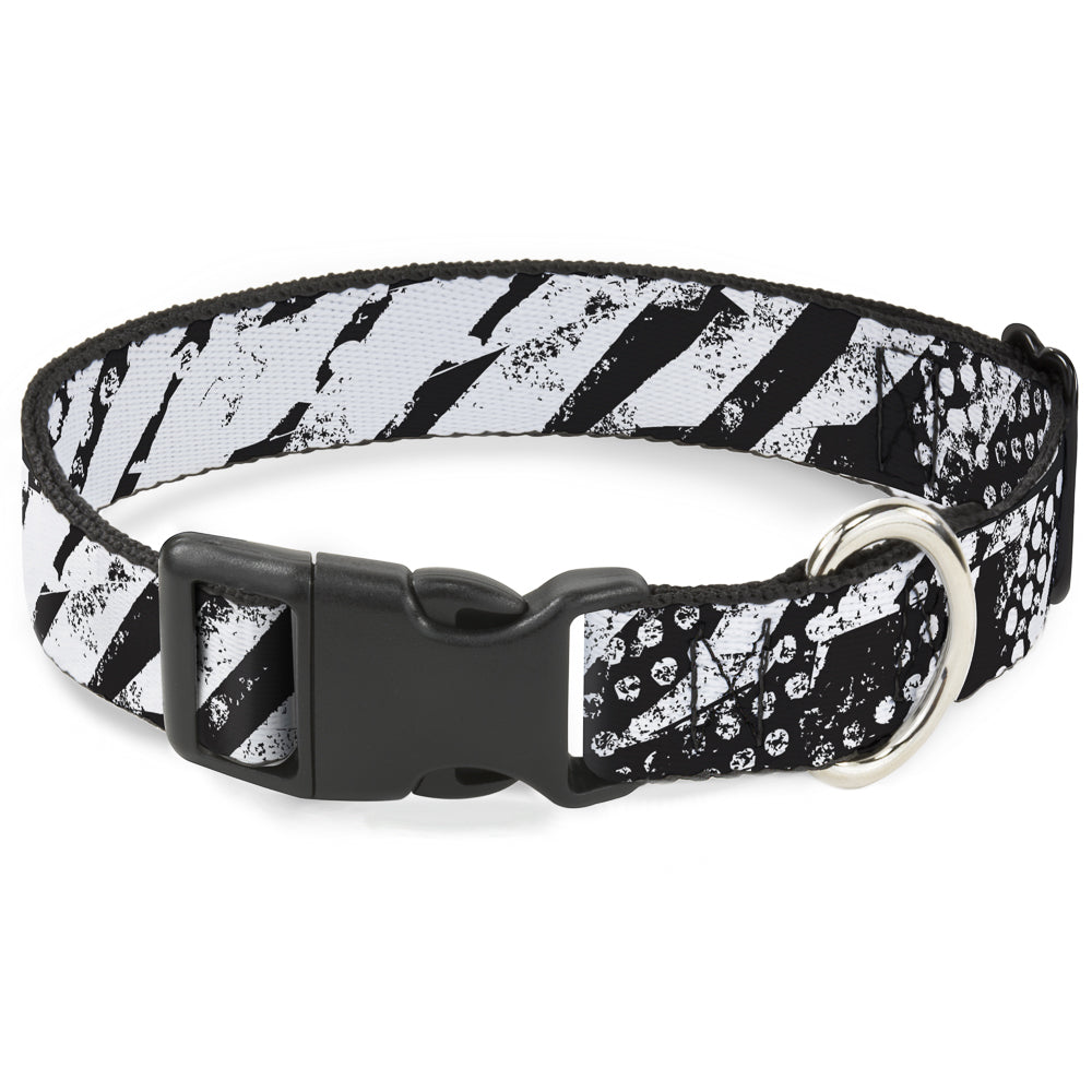 Plastic Clip Collar - Grunge Tread Black/White – Buckle-Down