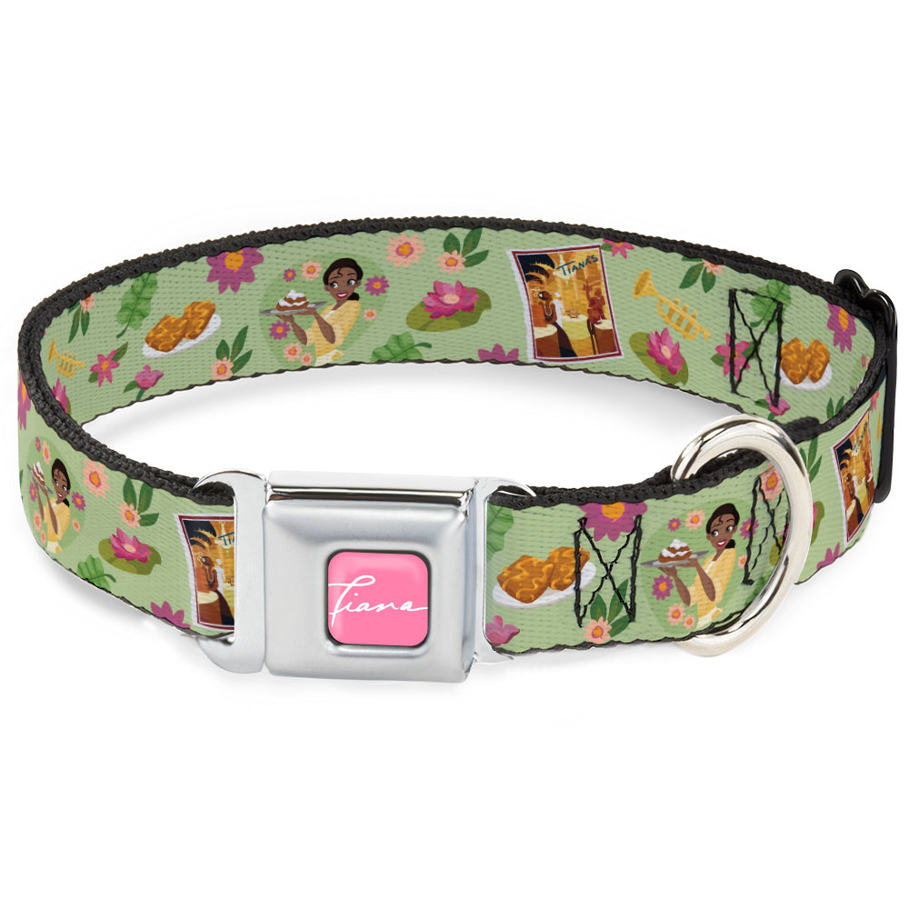 The Princess and the Frog TIANA Script Full Color Pink/White Seatbelt ...