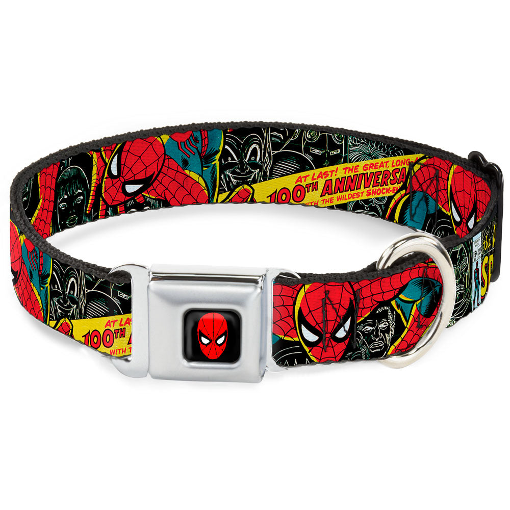 MARVEL UNIVERSE Spider-Man Full Color Seatbelt Buckle Collar - THE AMA ...