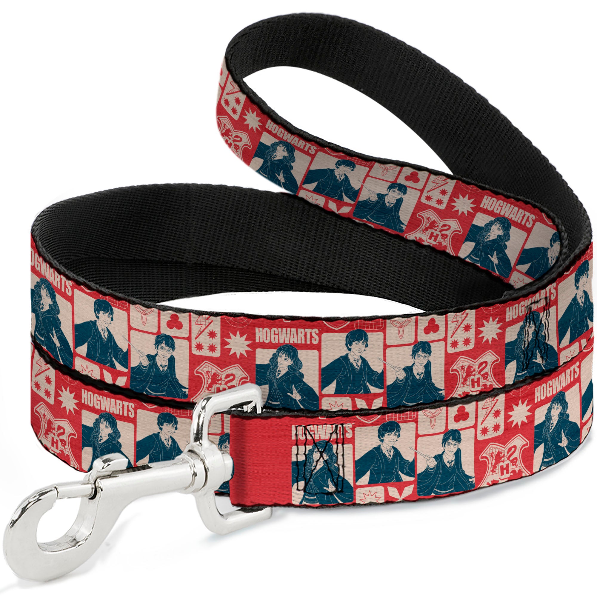 Dog Leash - Harry Potter HOGWARTS The Golden Trio Magic Collage Reds ...