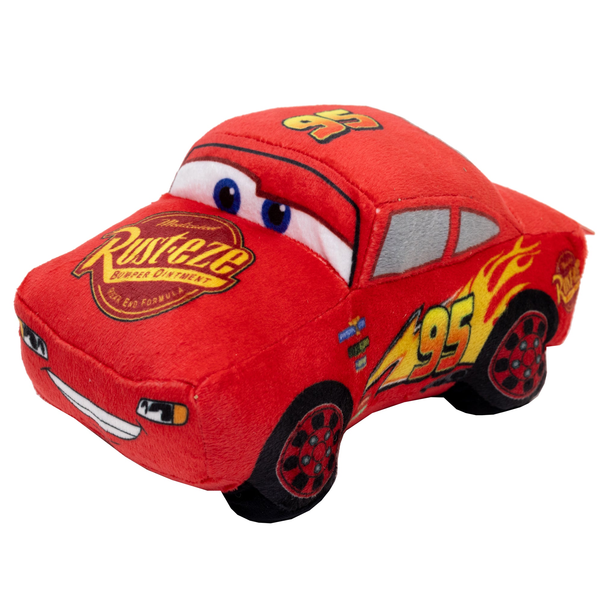 Dog Toy Squeaker Plush - Pixar Car Lightning McQueen Race Car Replica ...