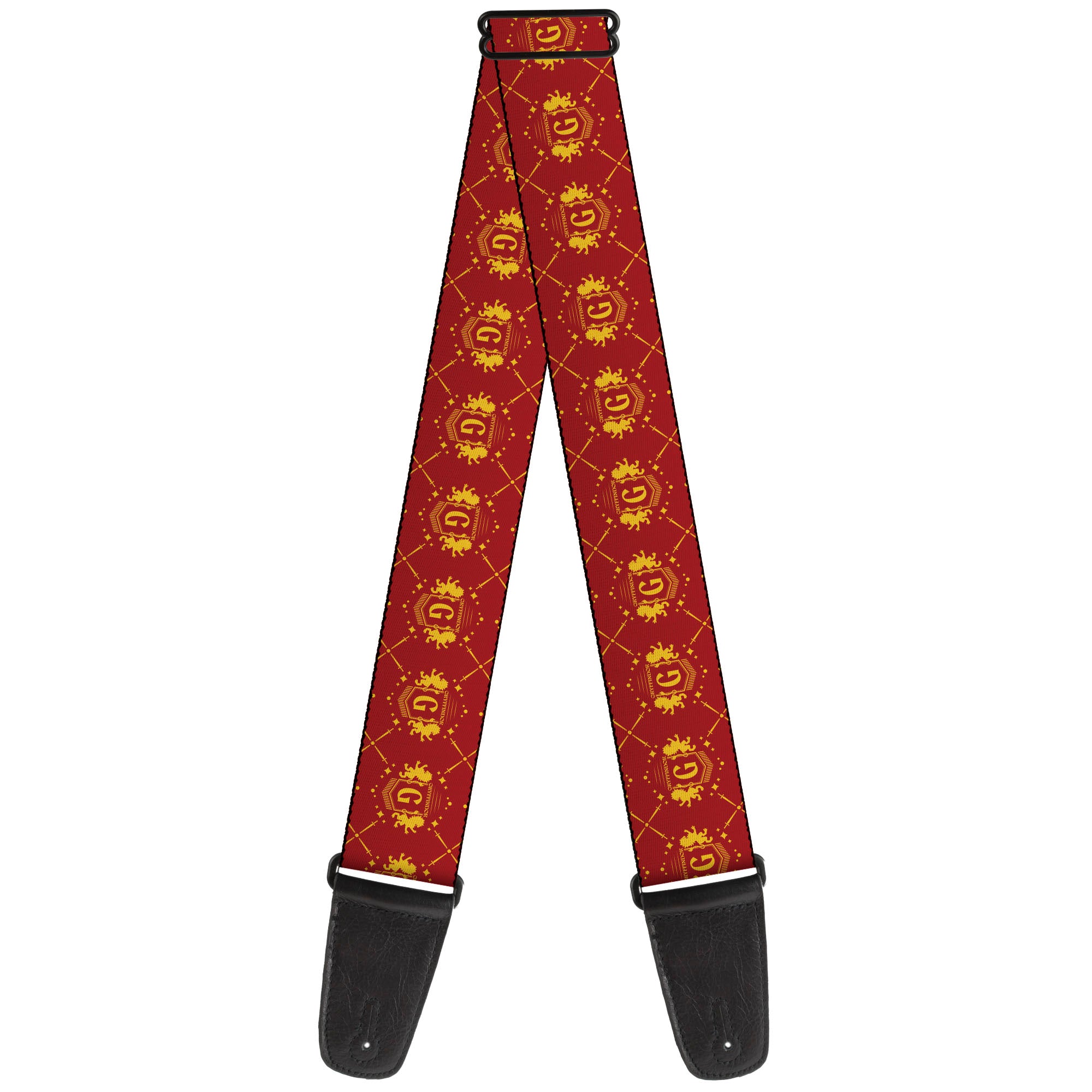 Guitar Strap - Harry Potter Gryffindor House Pride Banner Burgundy/Yel ...