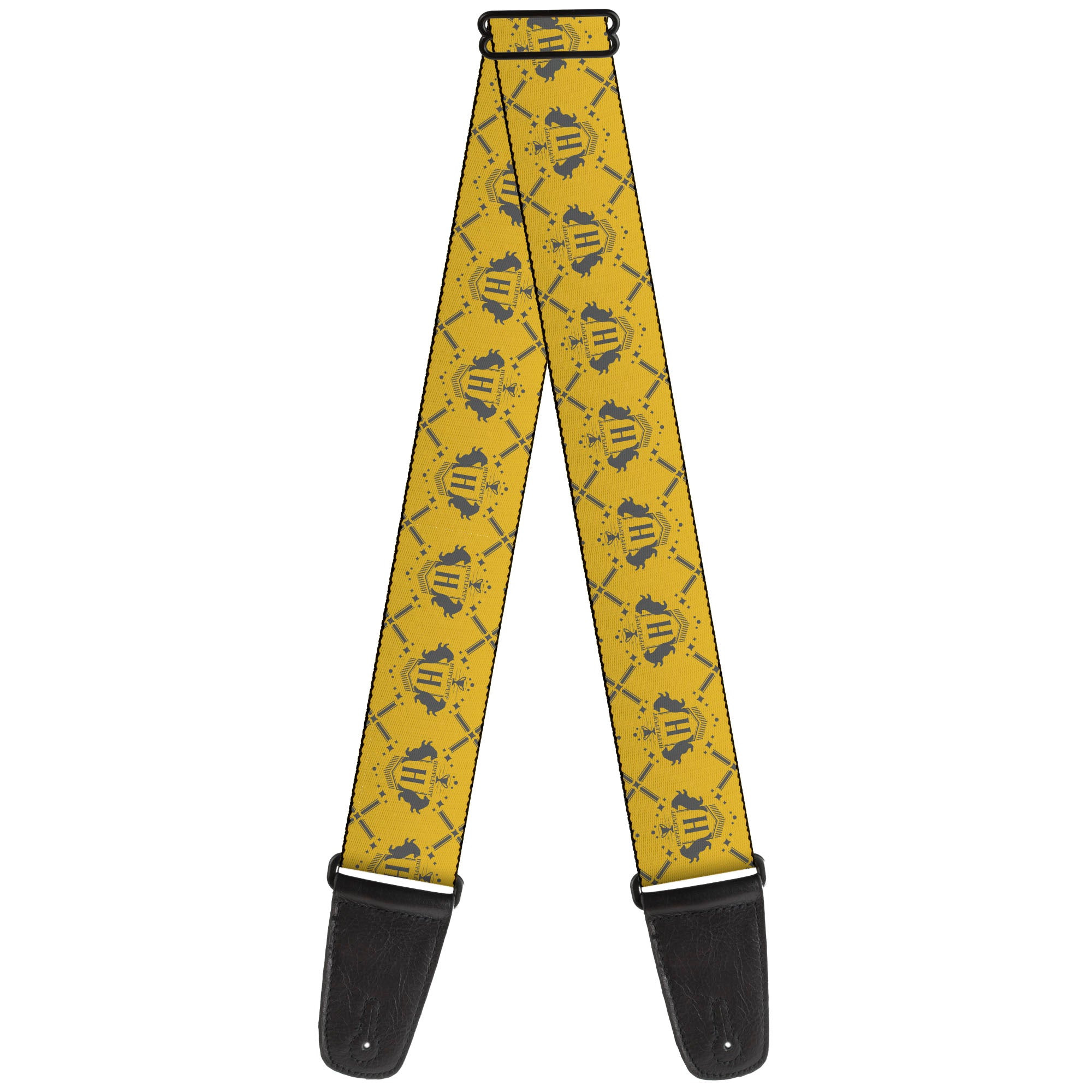 Guitar Strap - Harry Potter Hufflepuff House Pride Banner Yellow/Gray ...