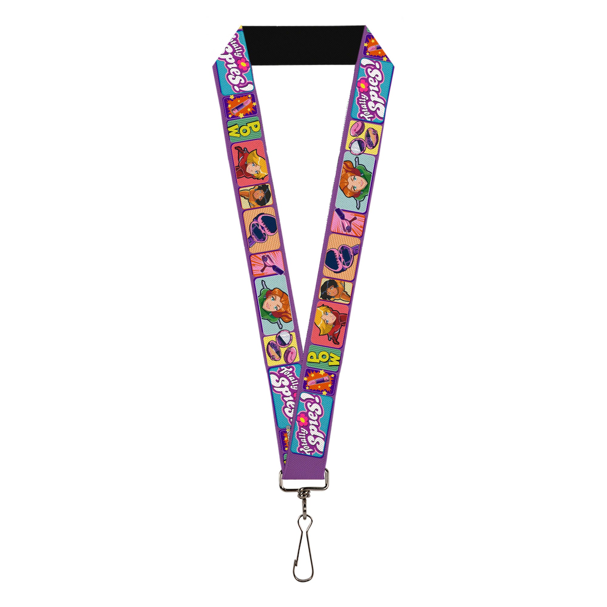 Lanyard - 1.0" - TOTALLY SPIES Icons and Pose Blocks Multi Color ...