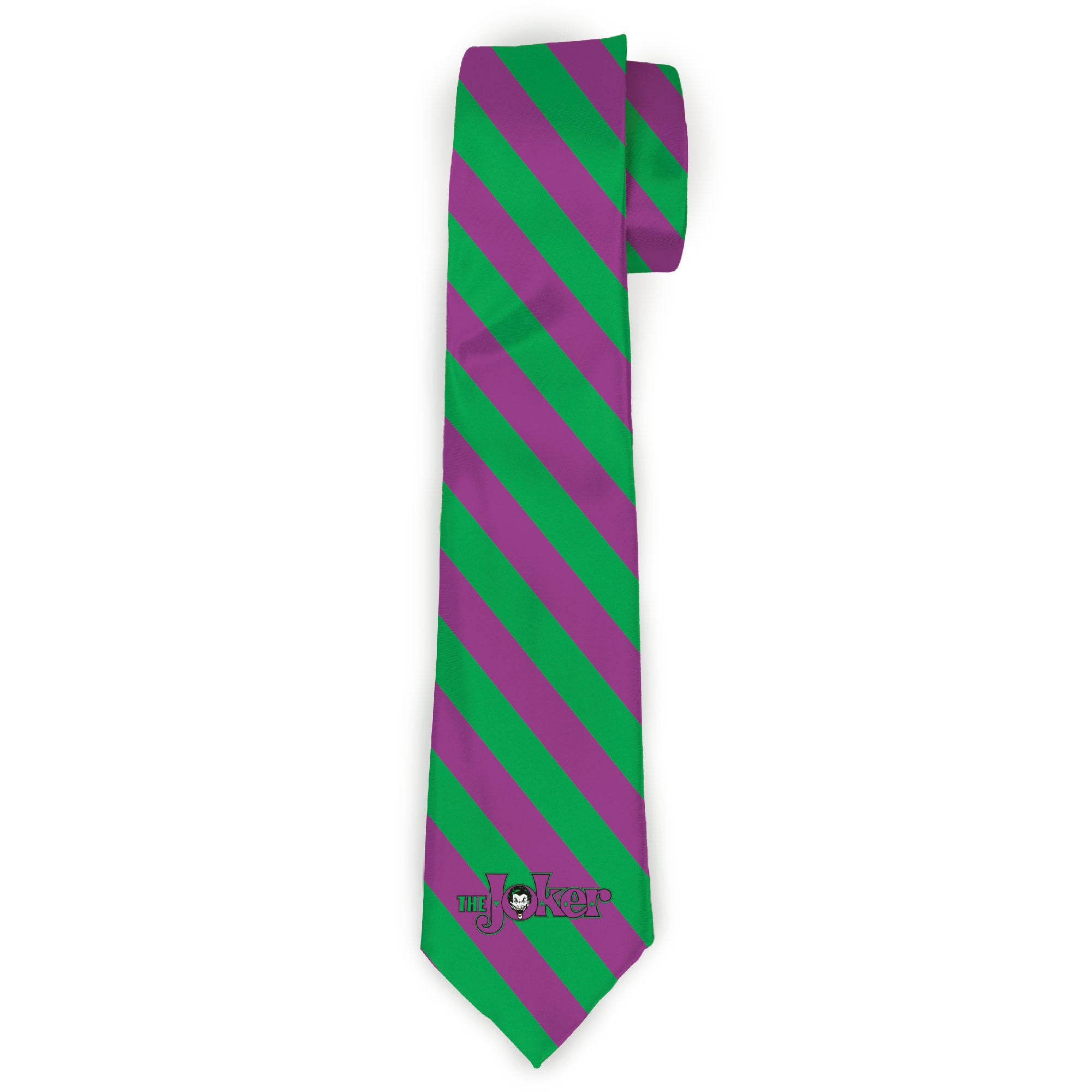Necktie Standard - THE JOKER Stripe and Title Logo Green/Purple ...