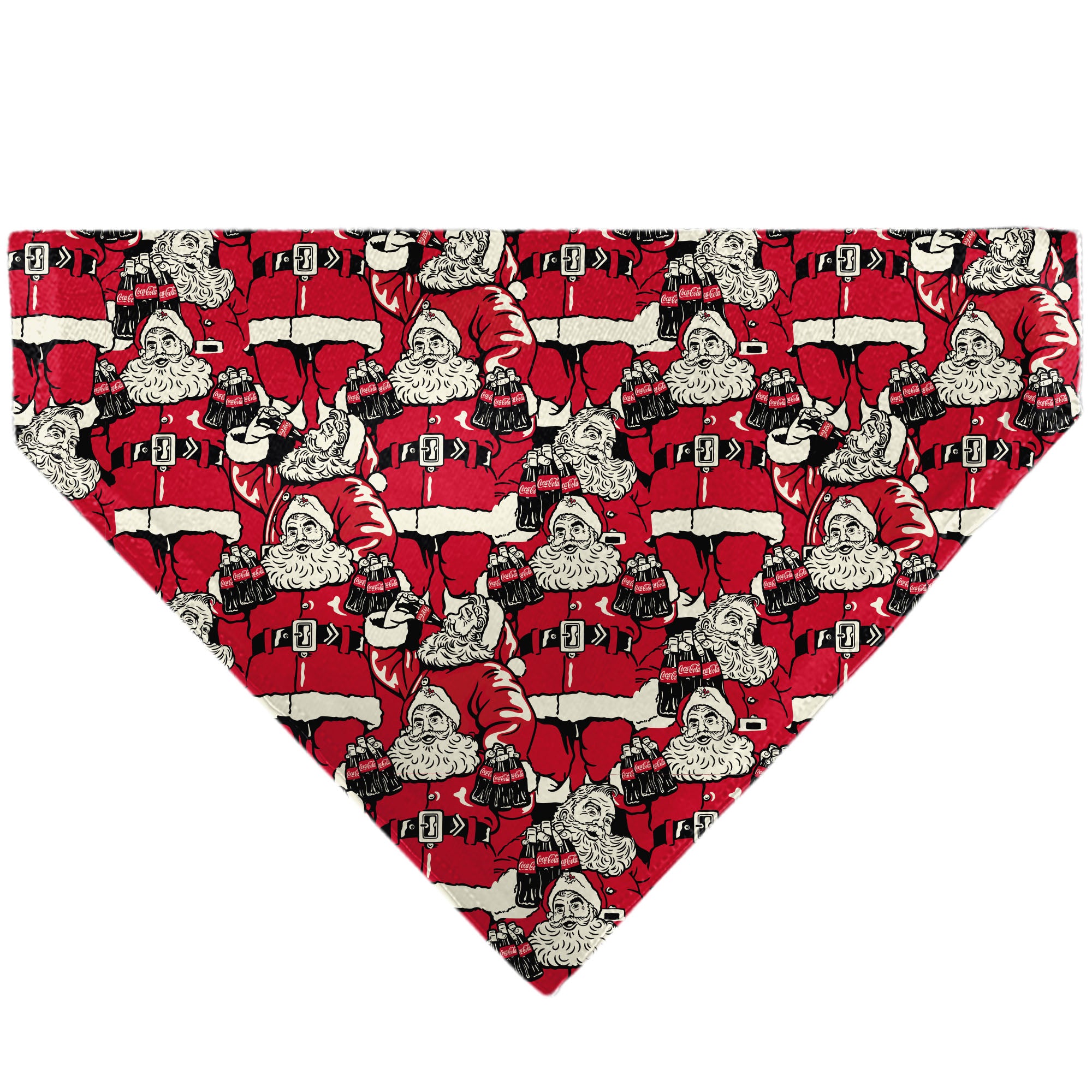 Pet Bandana - Coca-Cola Santa Claus Holiday Poses Stacked Red – Buckle-Down