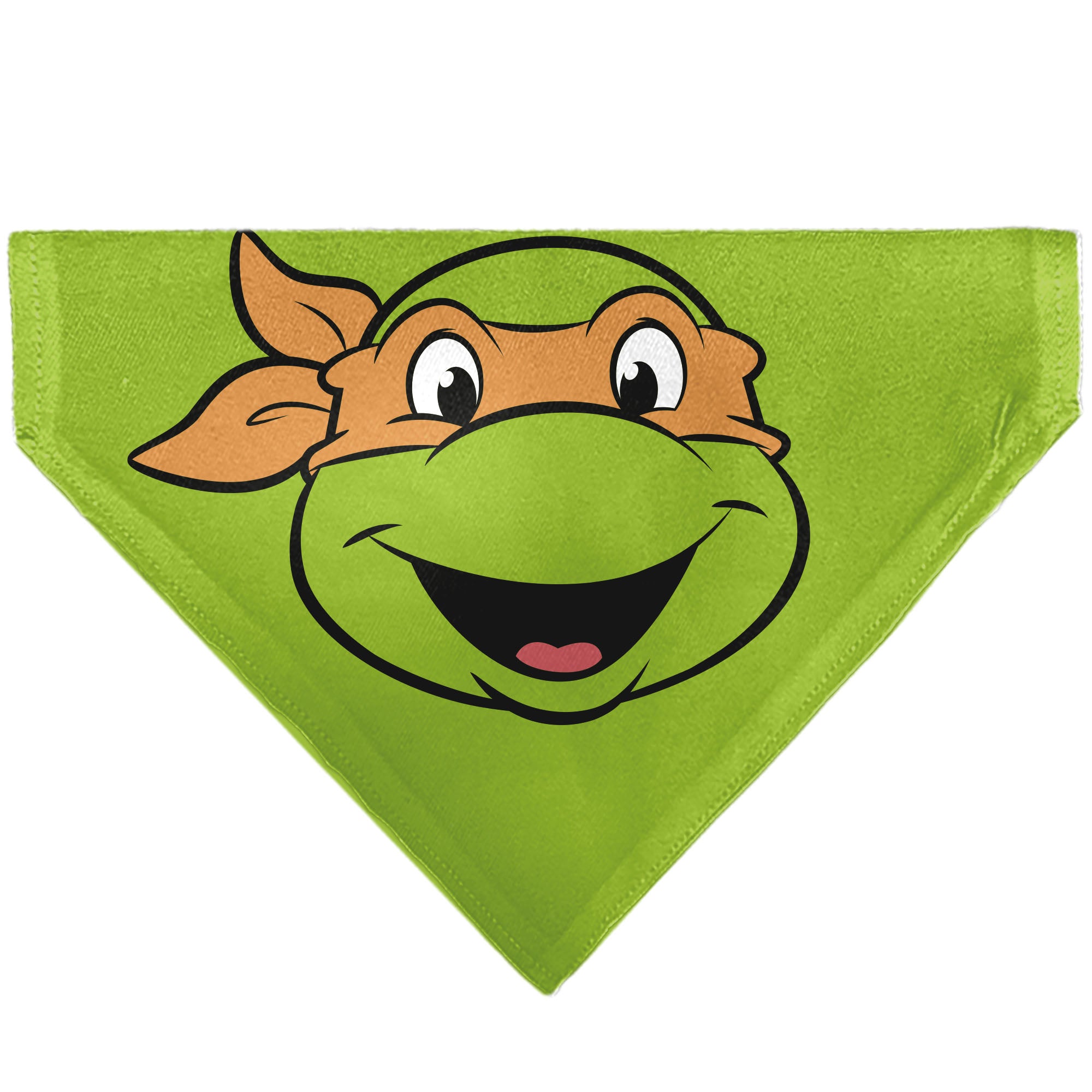 Pet Bandana - Ninja Turtles Michaelangelo Face and Turtle Shell Charac ...