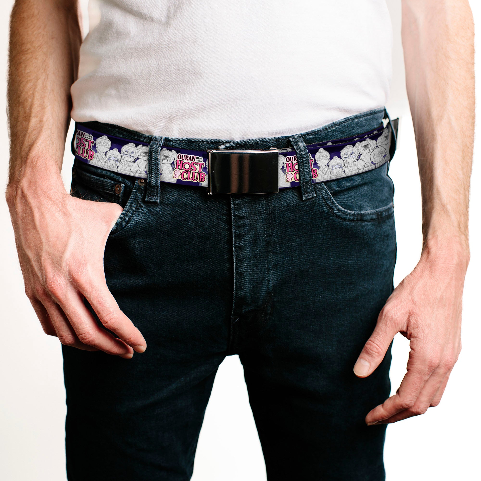Web Belt Blank Black Buckle - OURAN HIGH SCHOOL HOST CLUB Character Do ...