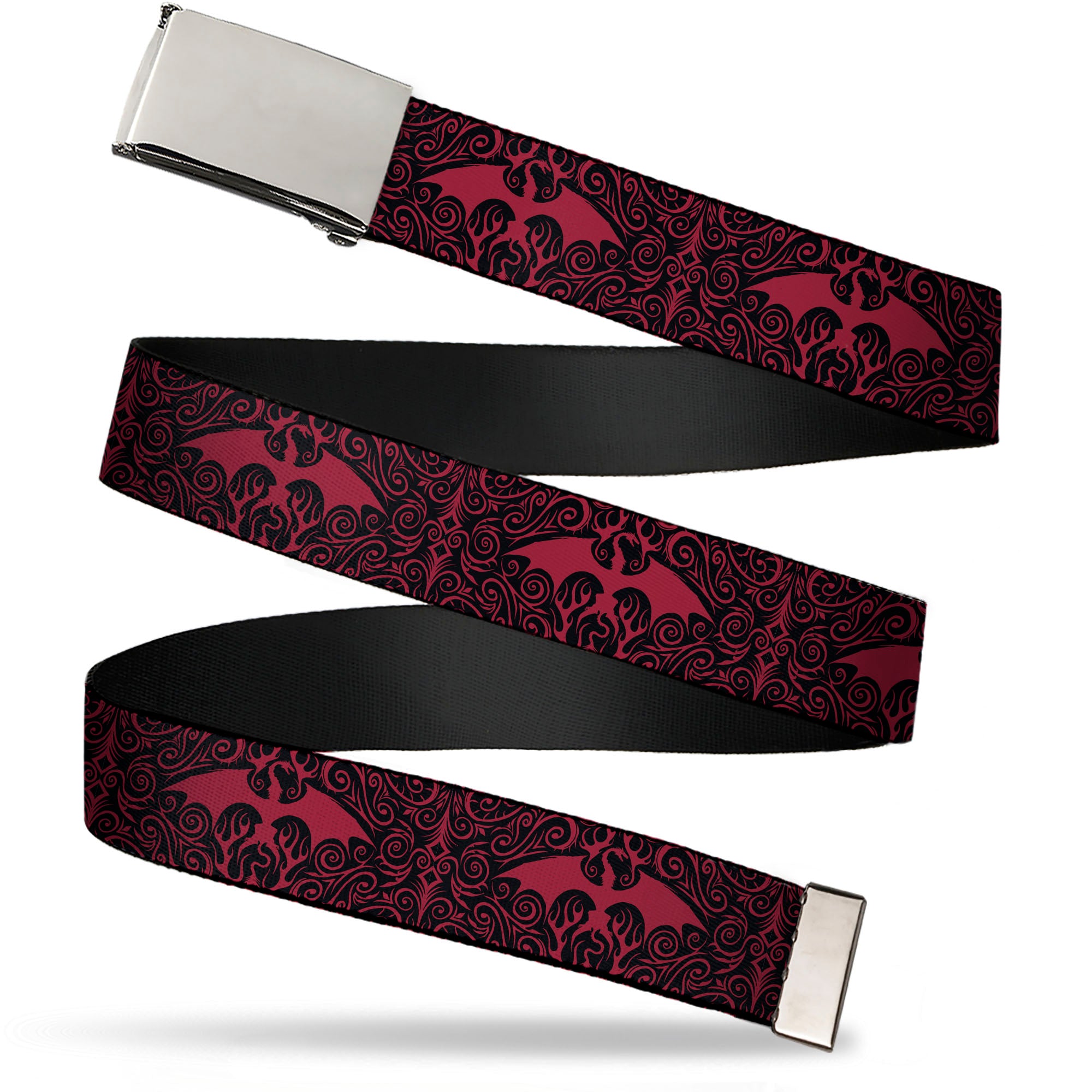 Web Belt Blank Chrome Buckle - House of the Dragon Rising Dragon Icon ...