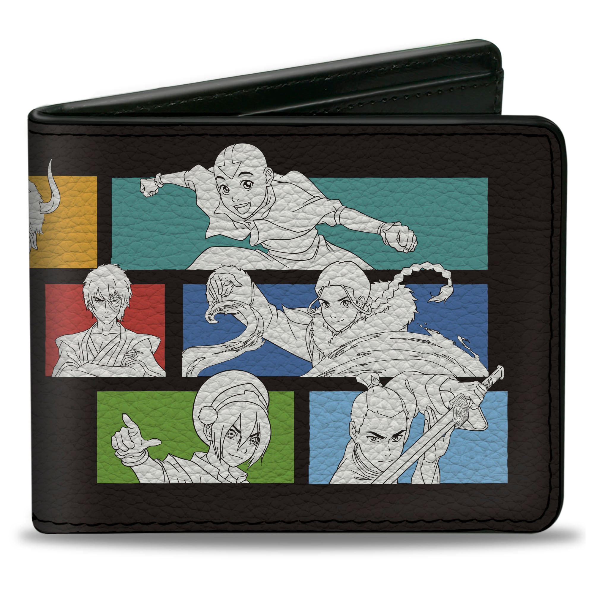 Bi-Fold Wallet - Avatar Last Airbender Character Pose Blocks and Title ...
