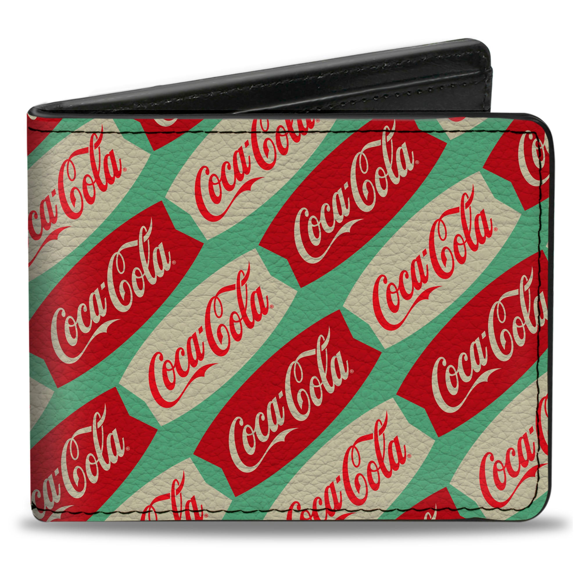 Bi-Fold Wallet - Coca-Cola Script Marquee Logo Green/Red/White – Buckle ...