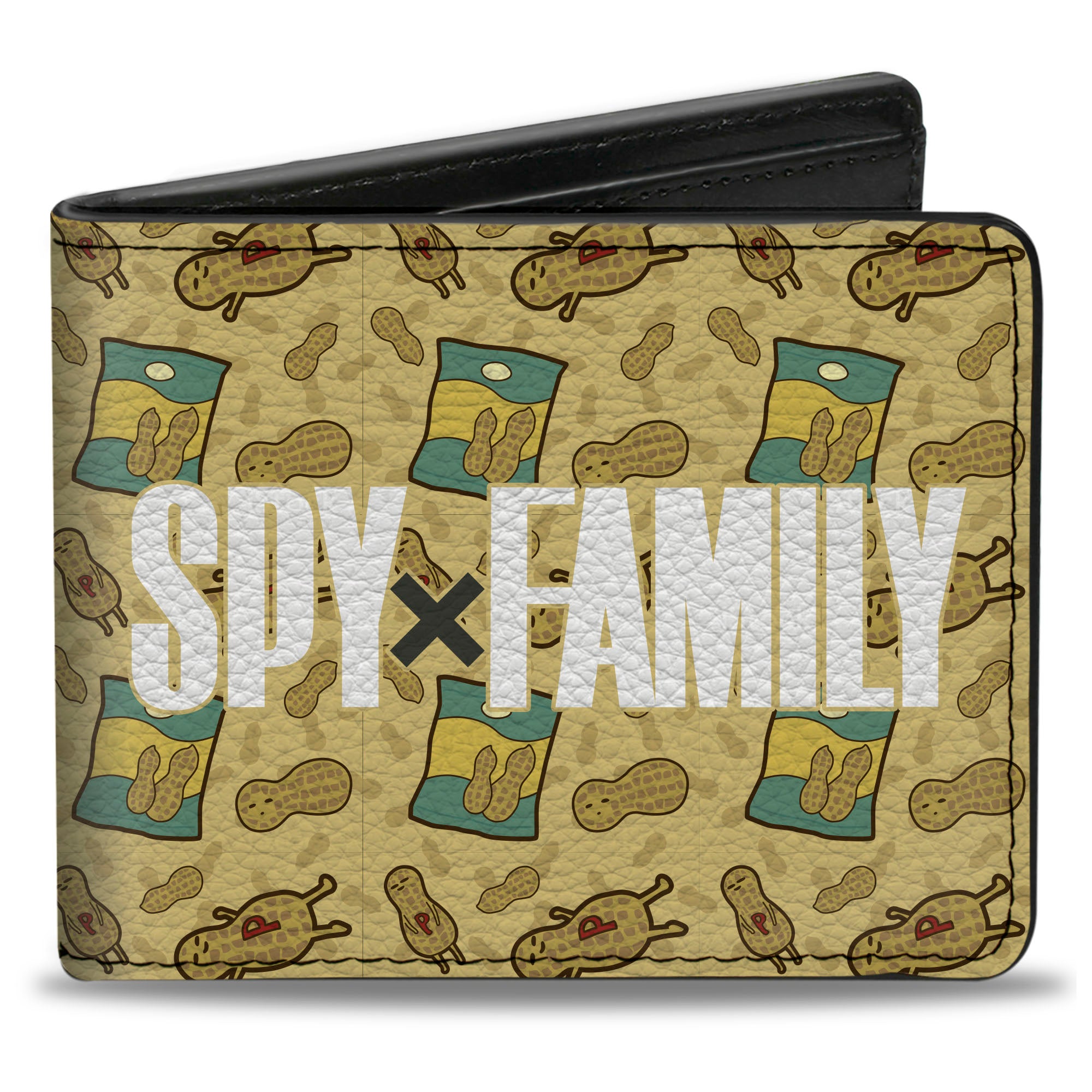 Bi-Fold Wallet - Spy x Family Peanuts Scattered and Title Logo Yellows ...