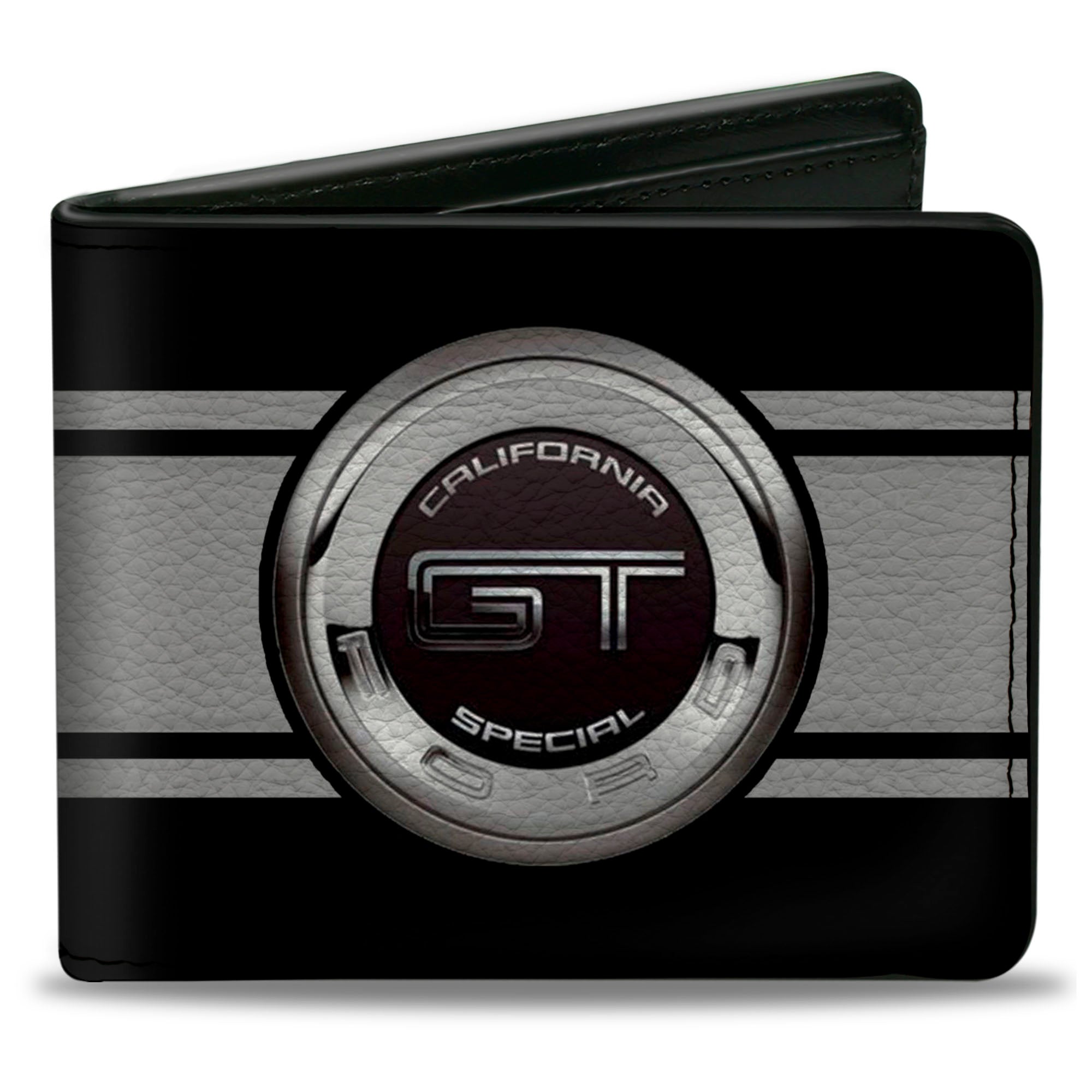 Bi-Fold Wallet - FORD GT CALIFORNIA SPECIAL Emblem Stripe Black Gray S ...