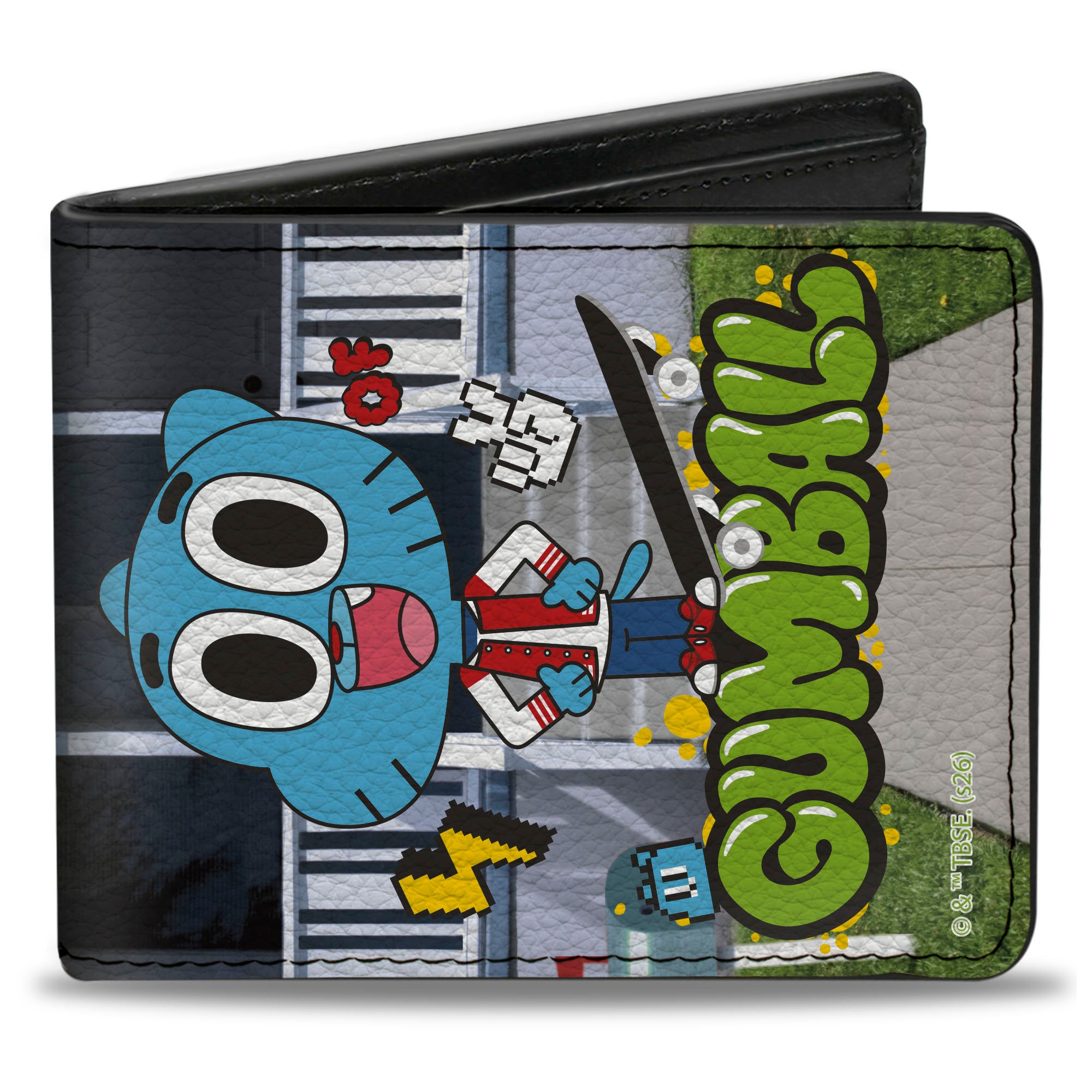 Bi-Fold Wallet - THE AMAZING WORLD OF GUMBALL Text and House Pose ...
