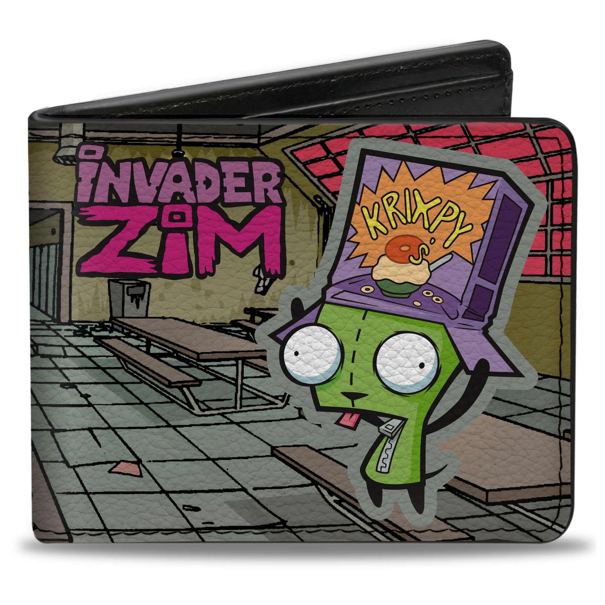 Bi-Fold Wallet - INVADER ZIM GIR Dog Cafeteria Poses and Title Logo ...