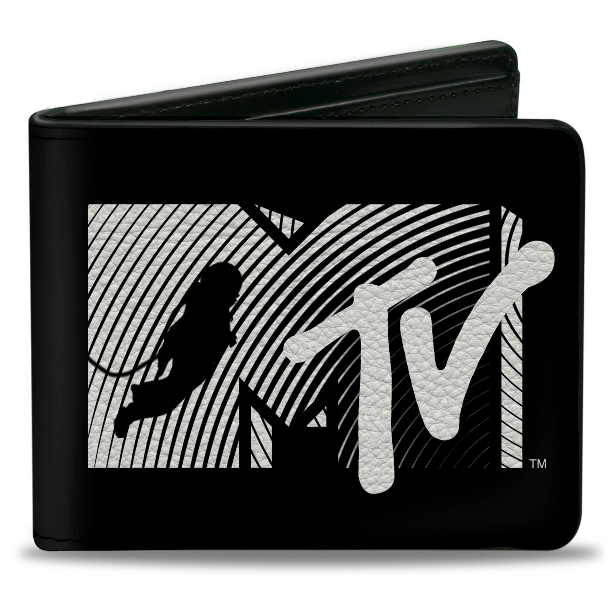 Bi-Fold Wallet - MTV Moon Man Logo Black/White – Buckle-Down