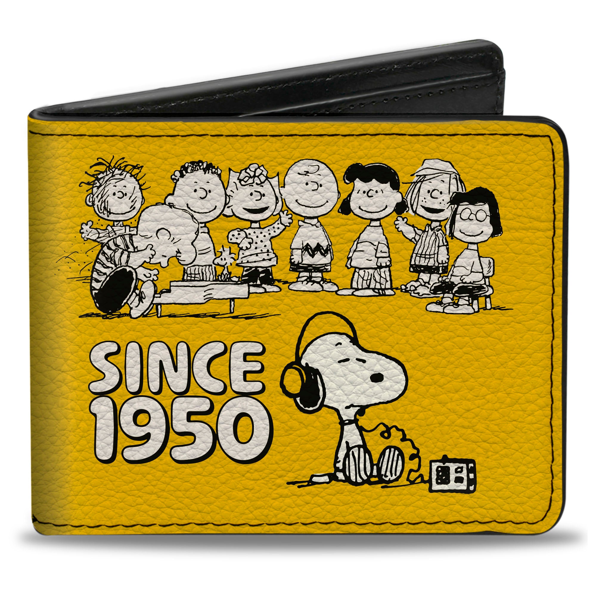 Peanuts Gang Since 1950 Good Grief Bi-Fold Wallet – Fan Gear Yellow/Bl ...