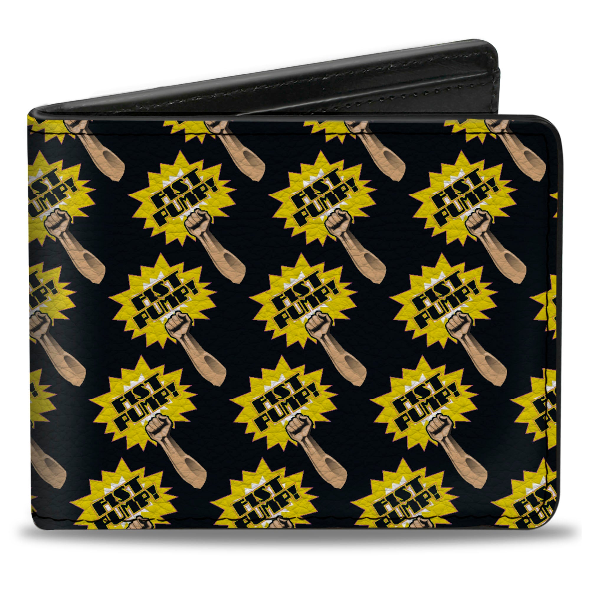 Bi-Fold Wallet - Fist Pump Black Yellow – Buckle-Down