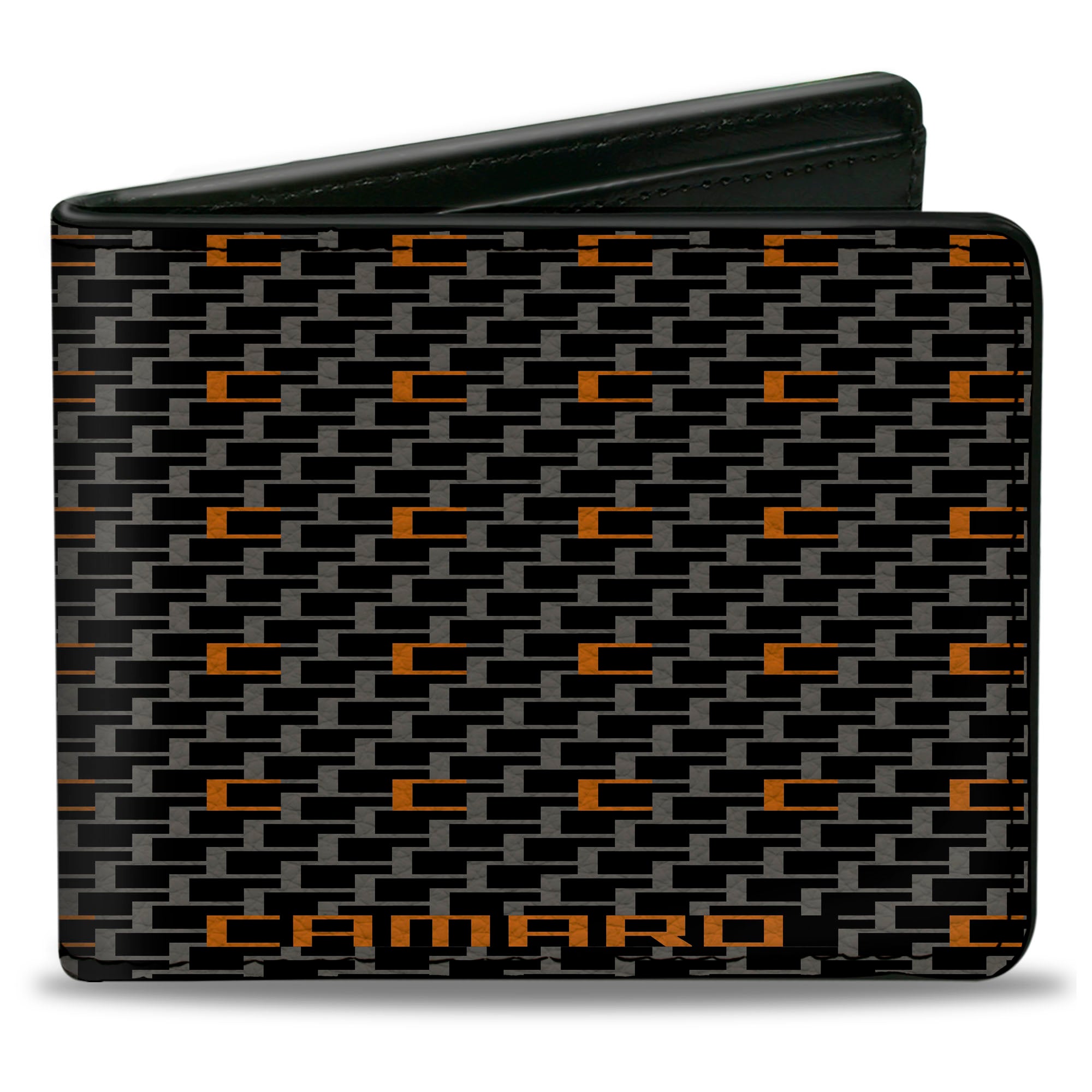 Bi-Fold Wallet - Camaro Performance 02 CAMARO w Mini C Black Gray Oran ...