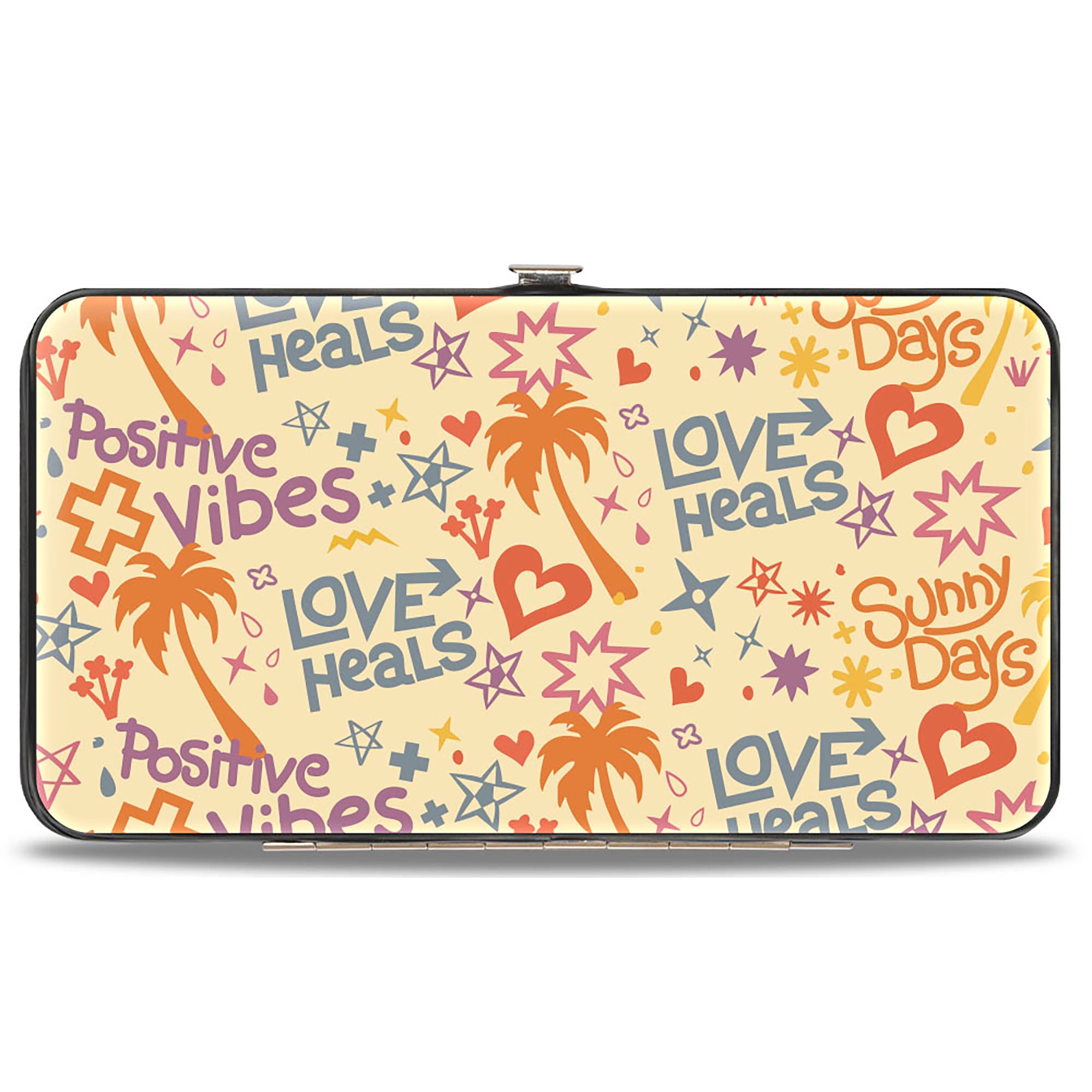 Hinged Wallet - Summer Harmony Collage Beige/Multi Color – Buckle-Down