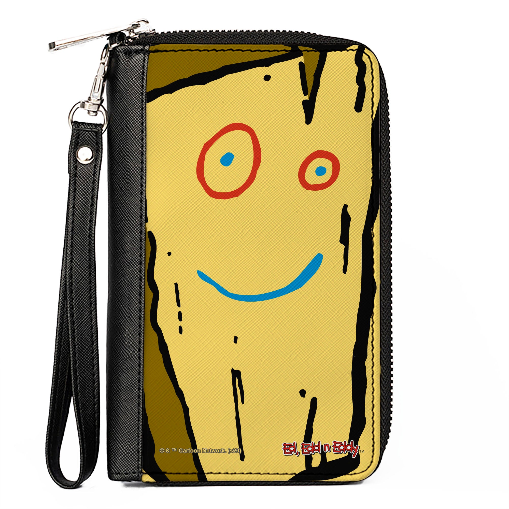 PU Zip Around Wallet Rectangle - Ed Edd n Eddy Plank Smiling Face CLOS ...