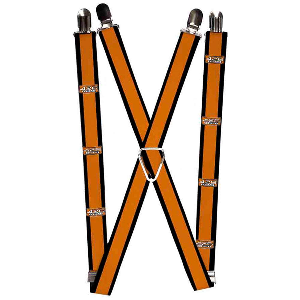 Suspenders - 1.0" - 426 HEMI Badge Stripes Orange Black White – Buckle-Down