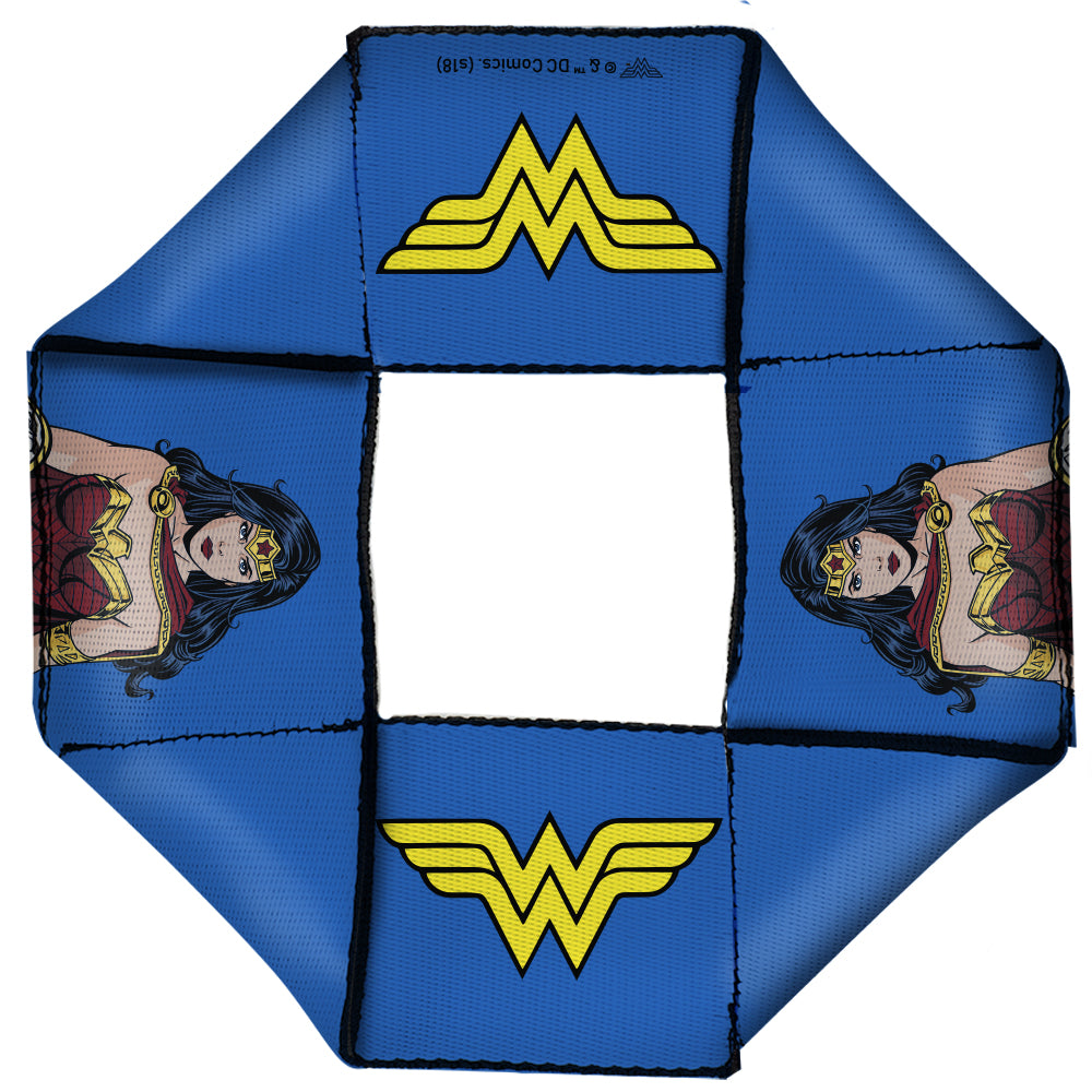 Dog Toy Squeaky Octagon Flyer - Wonder Woman JL Rebirth Pose WW Icon B ...