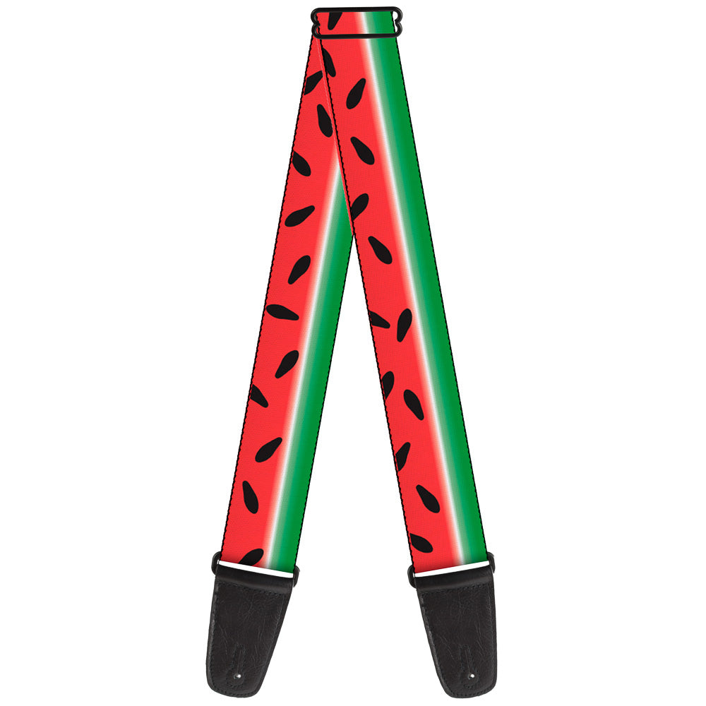 Guitar Strap - Watermelon Stripe Red Green Black – Buckle-Down